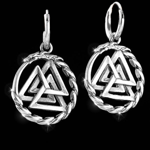 Valknut Symbol Viking Earrings | Epic Loot Shop