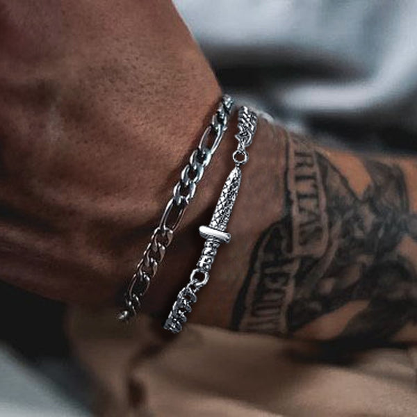 Warrior's Edge - Stainless Steel Dagger Bracelet – Epic Loot Shop