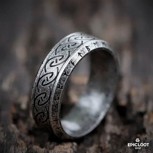 Norse carving Viking runes ring – Epic Loot Shop